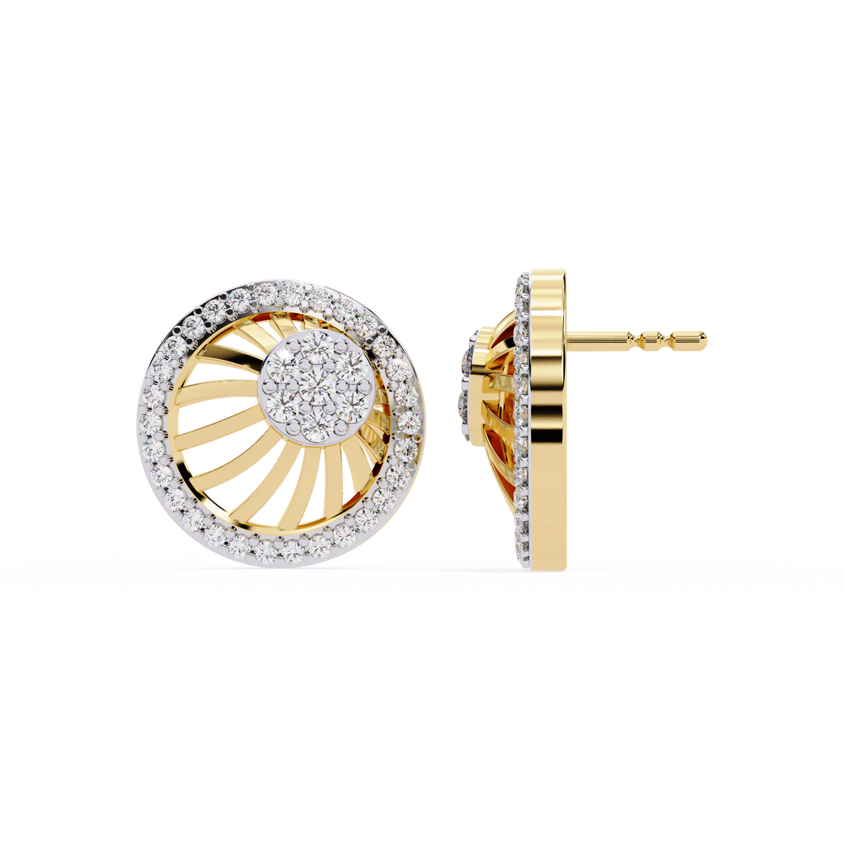 WOKE™ .58 CT Lab grown diamond earrings in 14k Gold – Woke Collection