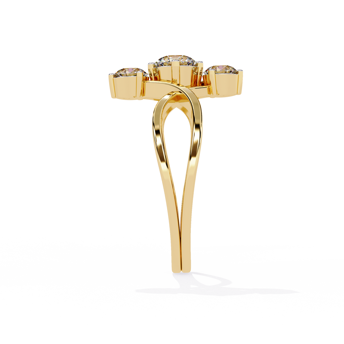 WOKE ™ 0.75 CARAT VVS-EF Lab Grown Diamond ring in 14/18k Gold| WOKE ...